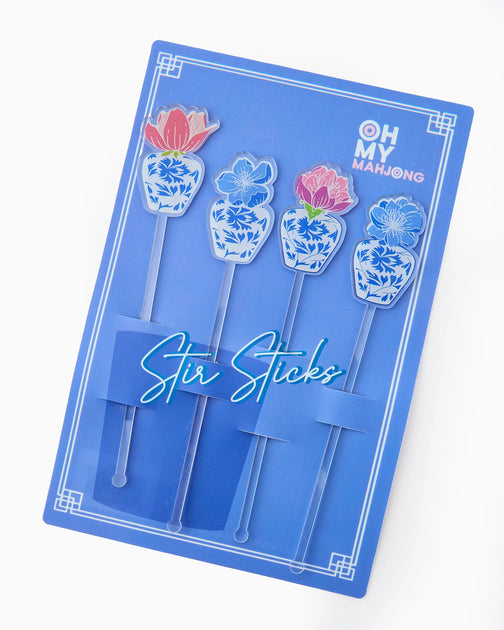 Chinoiserie Jar Cocktail Stir Sticks – Five Gold Monkeys